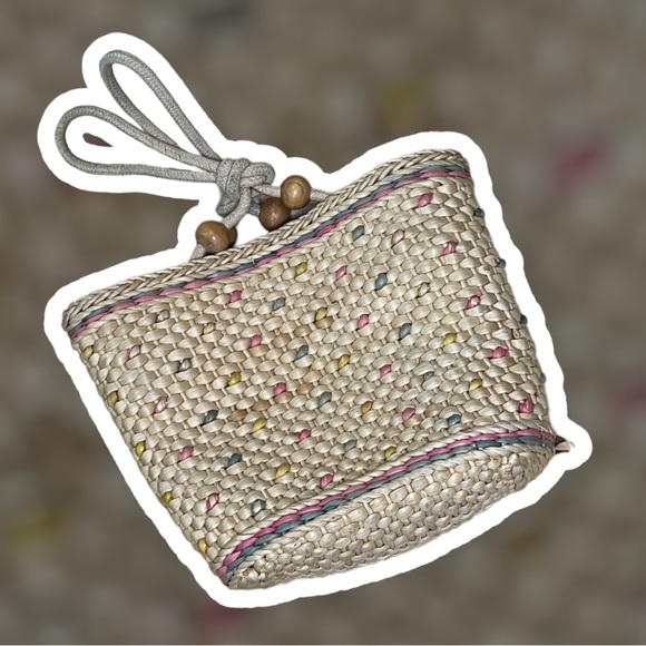 Bags | Vintage Straw Bucket Bag | Poshmark